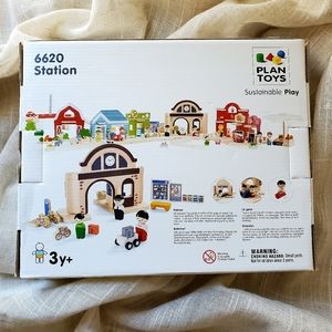 plan toys | Toys | Plantoys Modern Classic Natural Rubber Wood Train ...
